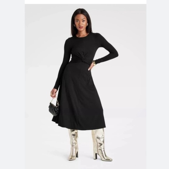 Nordstrom | Dresses | 8 Nordstrom Signature Elegant Black Long Sleeve ...